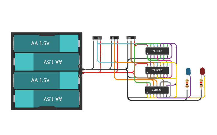 Circuit design Seatwork 1 - Number 2 - Tinkercad