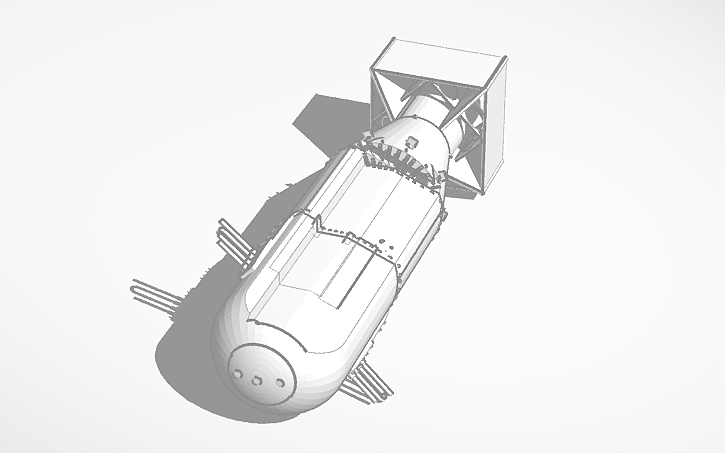 3D design Bomba atômica - Tinkercad