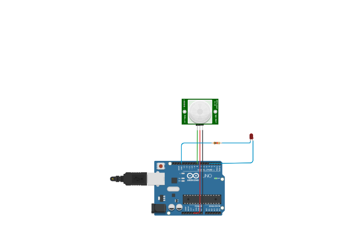 Circuit Design Sensor Gerak Tinkercad