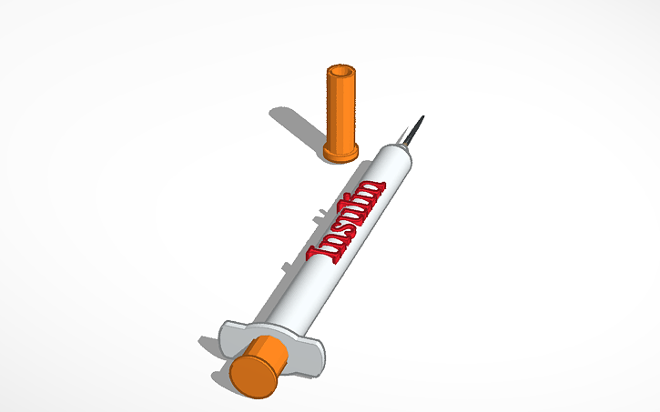 3D design Insulin Needle - Tinkercad