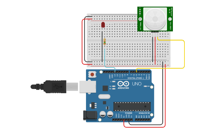 Circuit design Detector - Tinkercad