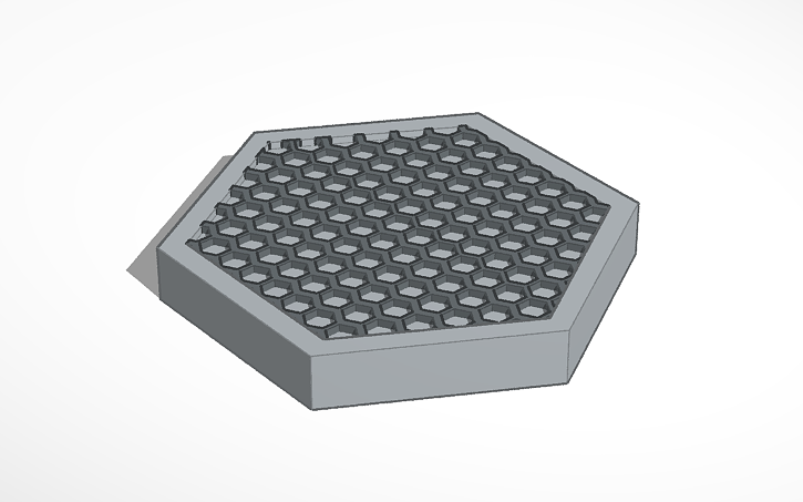 3D design Industrial Hex Tile - Tinkercad