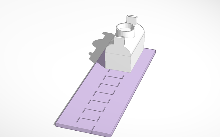 3D design zipper - Tinkercad