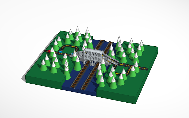 3D design Open Bridge | Tinkercad