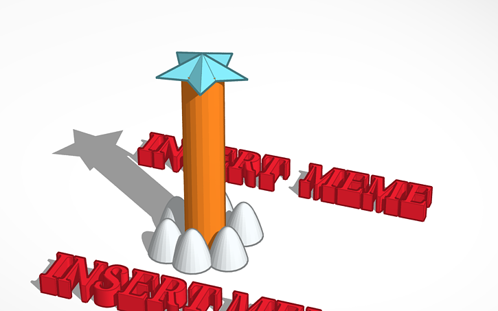 3D design meme inserted | Tinkercad