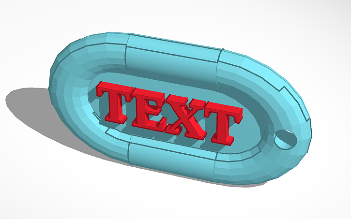 3D design Key tag | Tinkercad