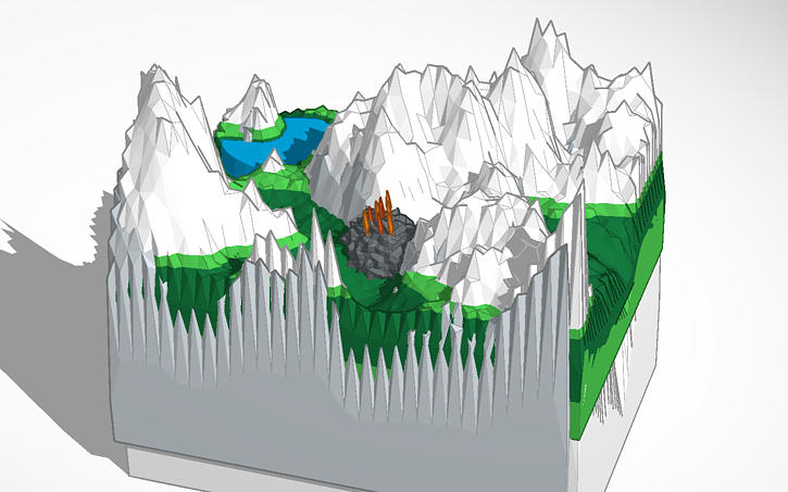 3D design Mountain | Tinkercad