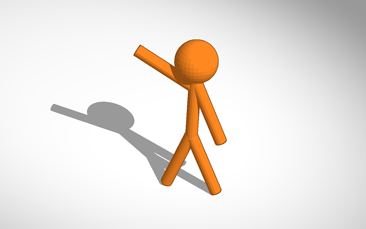3D design Stick Person - Tinkercad