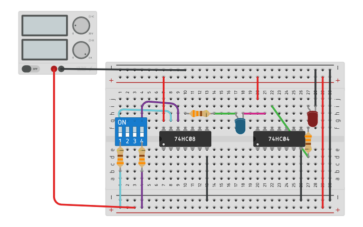 Circuit design Circuito de componentes electrónicos | Tinkercad