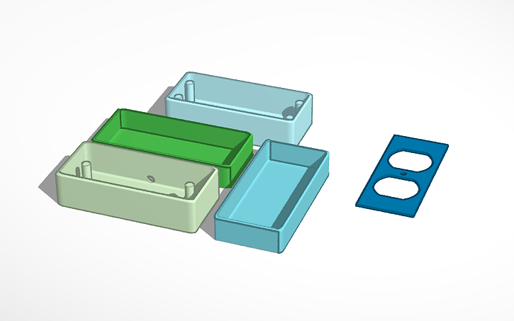 3D design Electricity Box - Tinkercad