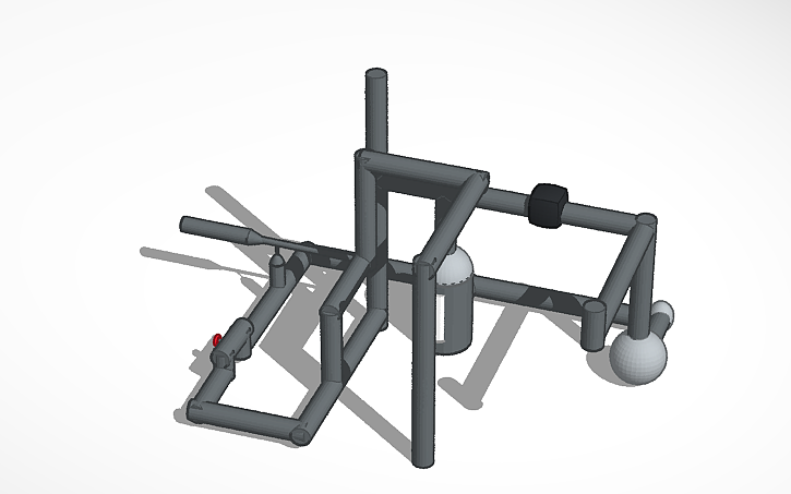 3D design pipe system - Tinkercad