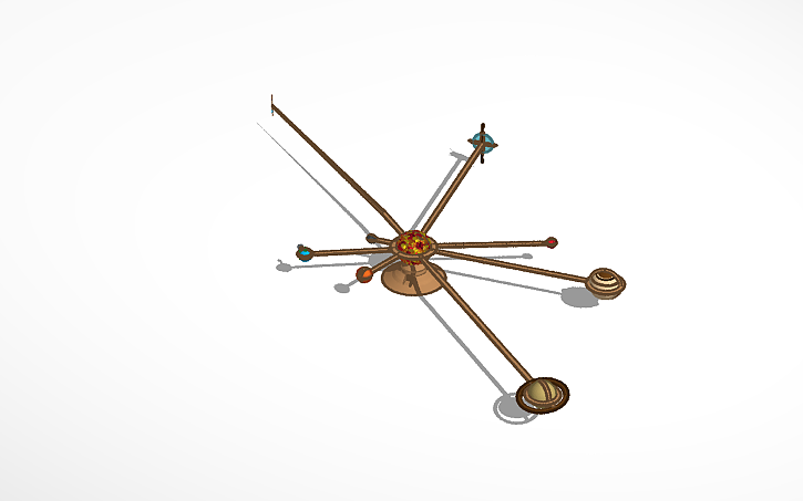 3D design solar system prototype - Tinkercad