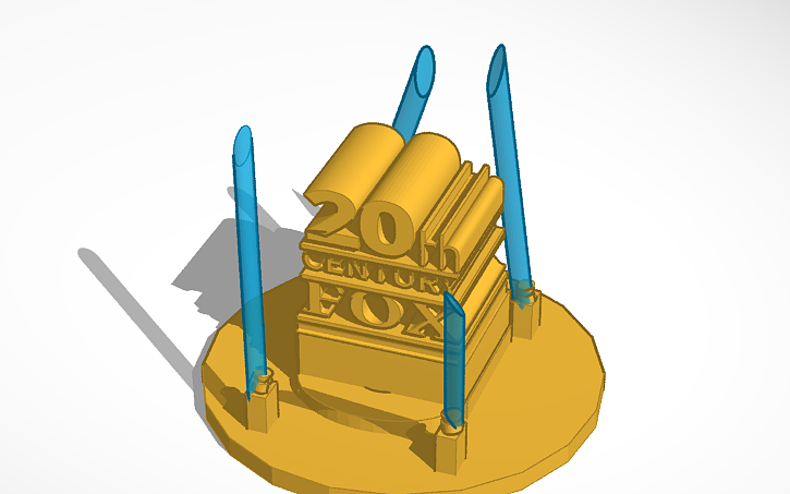 3D design 20th Century Fox - Tinkercad