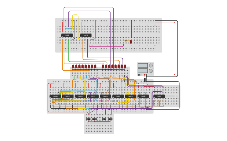 Circuit design CH.EN.U4CSE19004_DE_LAB6_4X16_DECODER | Tinkercad