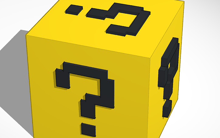 3D design lucky block - Tinkercad