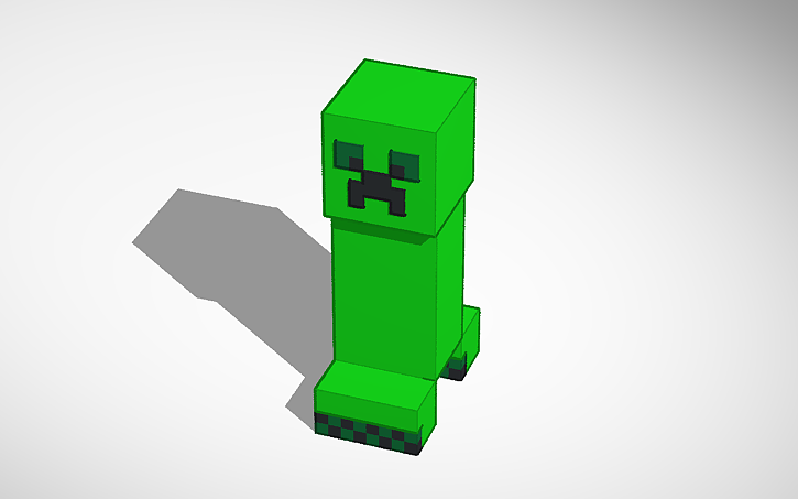 3D design creeper - Tinkercad
