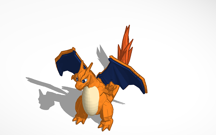 3D design charizard - Tinkercad