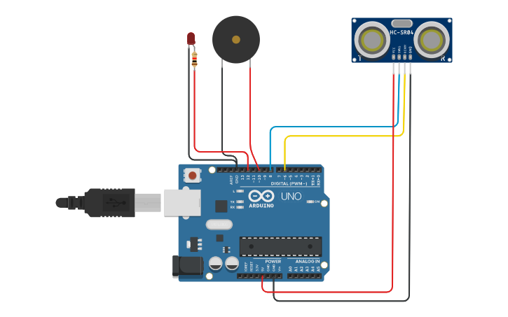 Circuit design W03P03: Car Parking System | Tinkercad