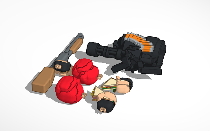 3D design Heavy Weapons pack - Tinkercad