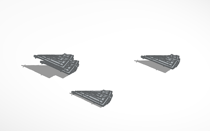 3D design The Finalizer fleet | Tinkercad