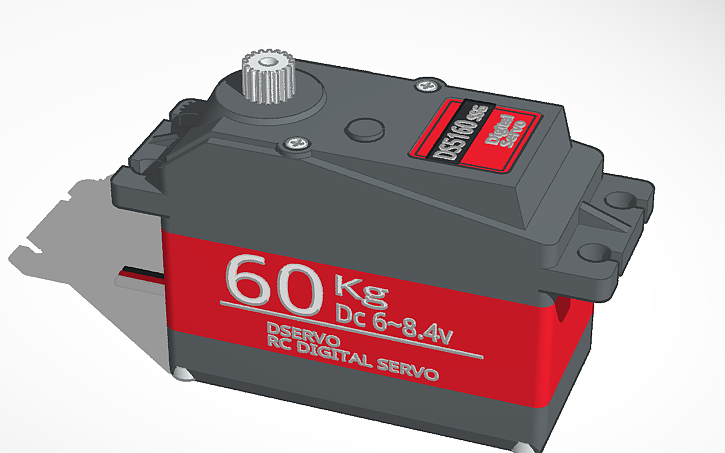 3D design 60kg Servo DS5160 SSG - Tinkercad