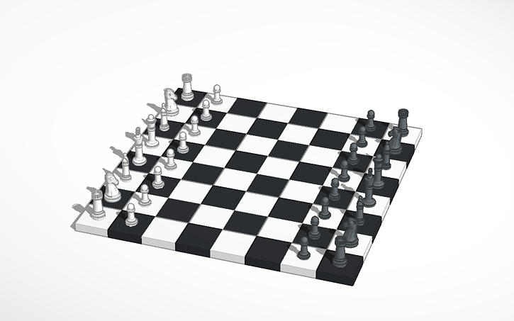3D design Chess set - Tinkercad