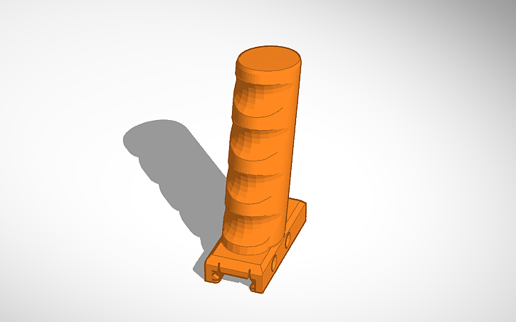 3D design T Airsoft Grip - Tinkercad