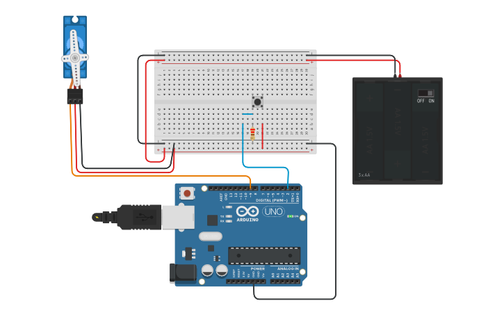 Circuit Design Arduino Battery Motor Tinkercad