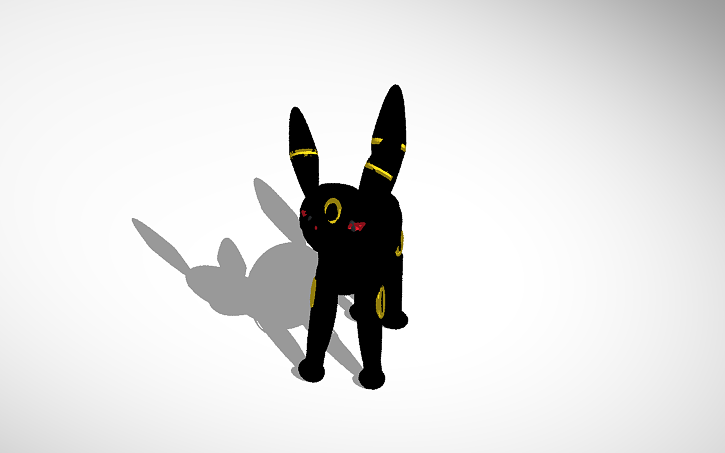 3D design Umbreon - Tinkercad