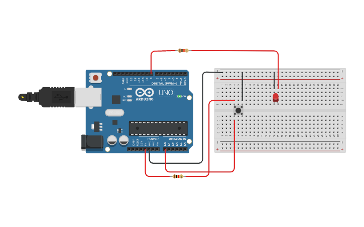 Circuit design Single Input Single Output | Tinkercad