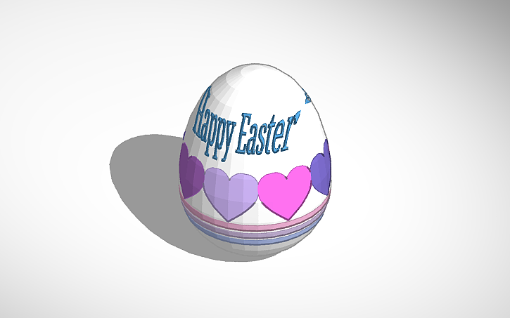 3D design easter egg - Tinkercad