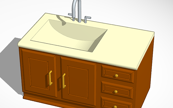 3D design Sink - Tinkercad