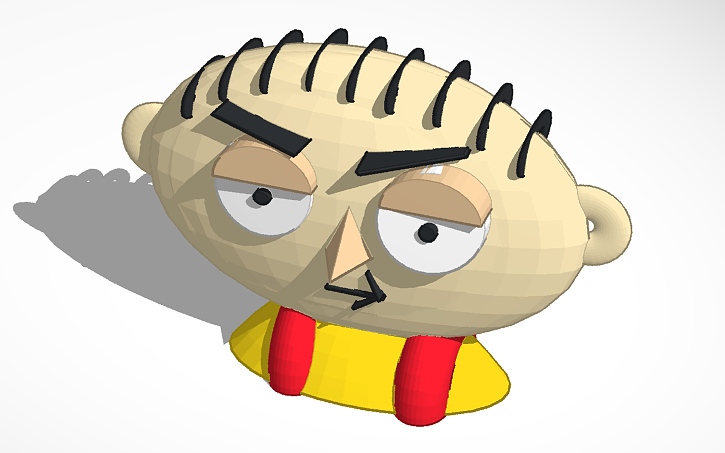 3D design Stewie Griffin | Tinkercad