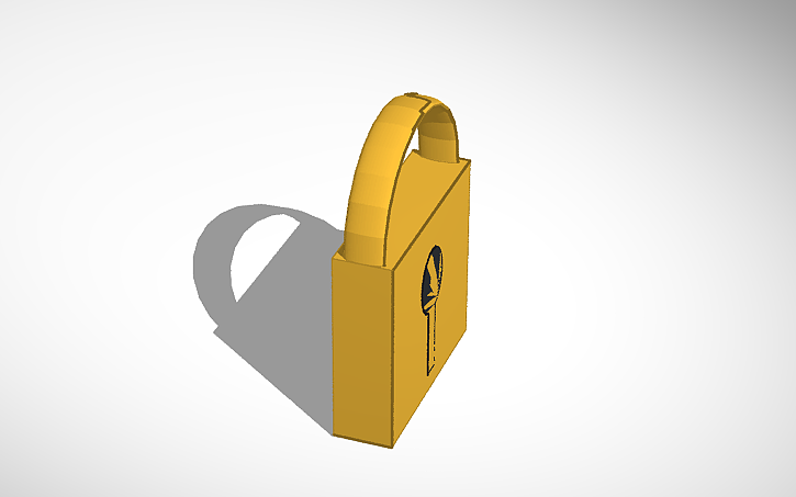 3D design A Lock - Tinkercad
