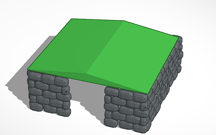 3D design STONE HOUSE OF THE ANCIENT | Tinkercad