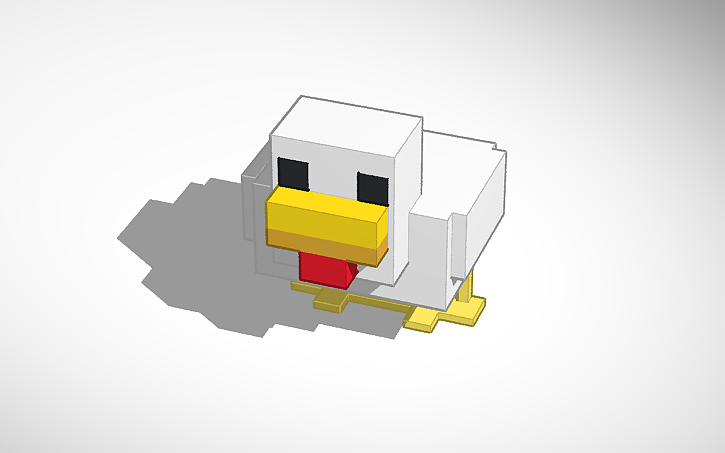 3D design Mincraft Chicken | Tinkercad