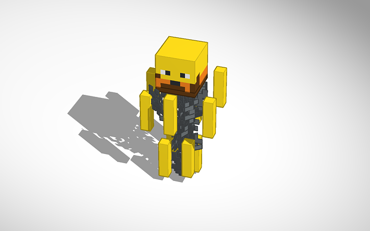 3D design Minecraft Blaze - Tinkercad