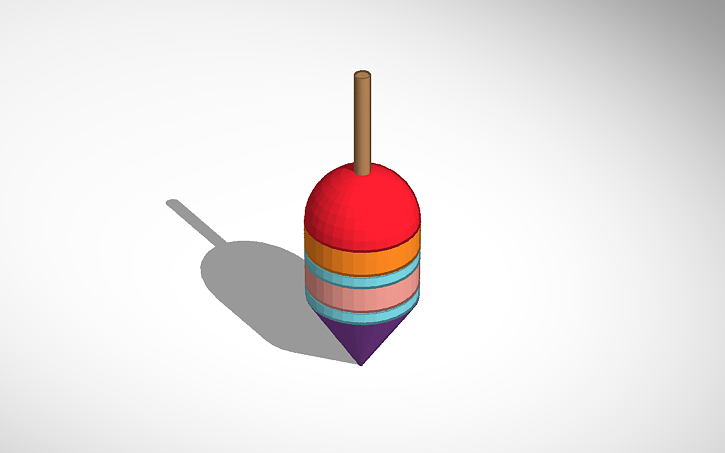 3D design Top Toy | Tinkercad