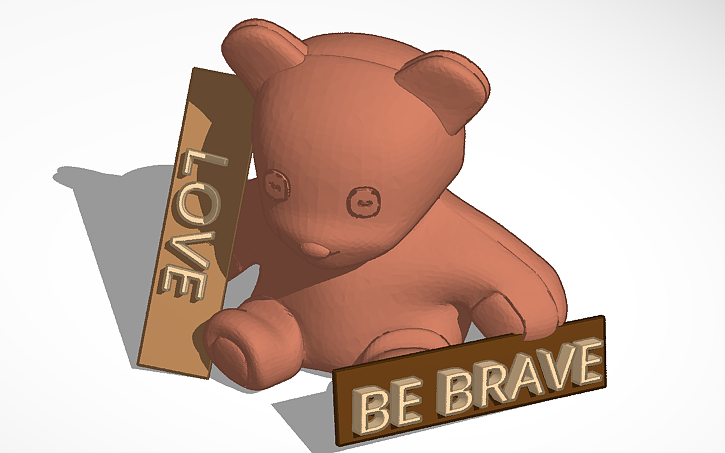 3D design Teddy Bear | Tinkercad