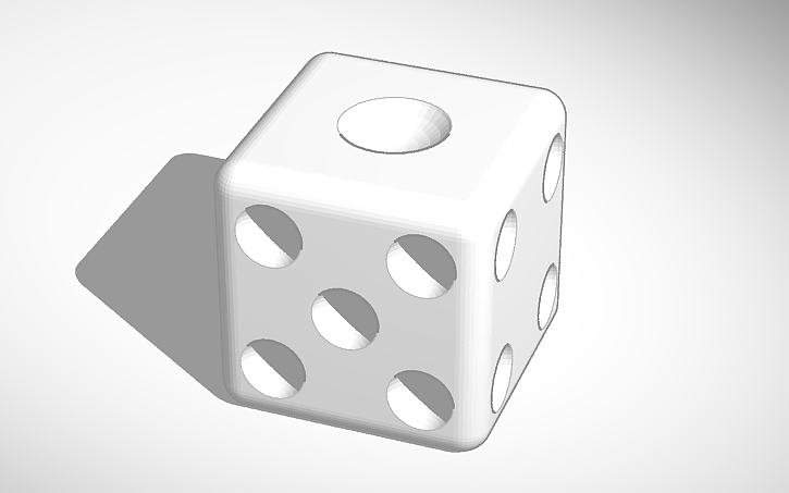 3D design Dice (3D Printable) - Tinkercad