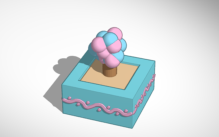3D design Cotton Candy Tree - Tinkercad