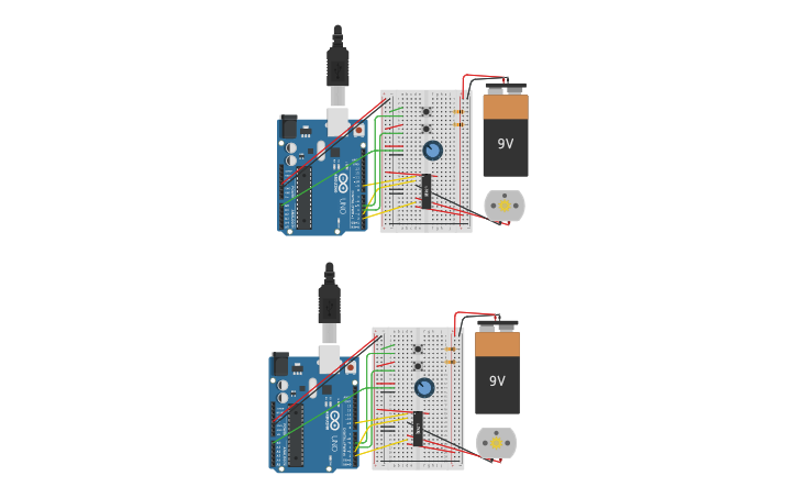 Circuit Design Dc Motor With H Bridge Tinkercad 