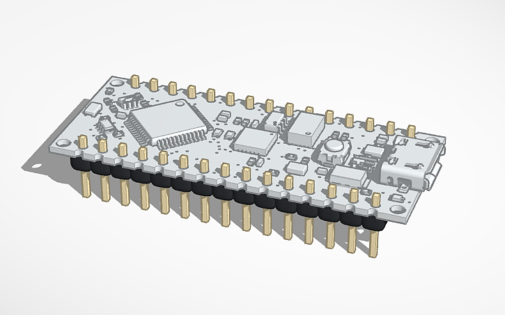 3d Design Arduino Nano Every Atmega480x Tinkercad