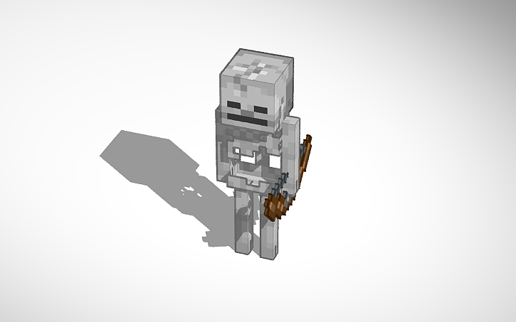 3D design Minecraft Skeleton - Tinkercad