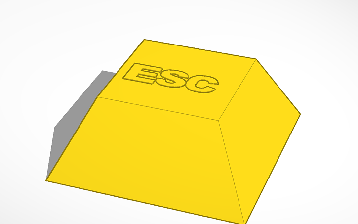 3D design Keycap - Tinkercad
