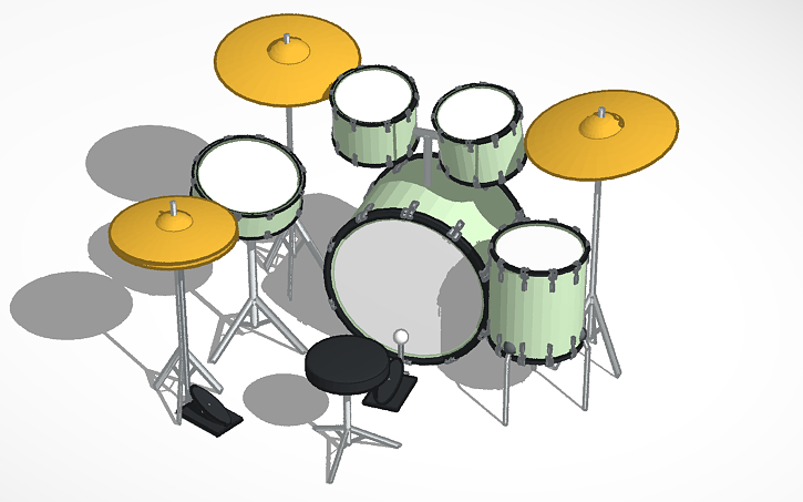 3D design Drumset - Tinkercad