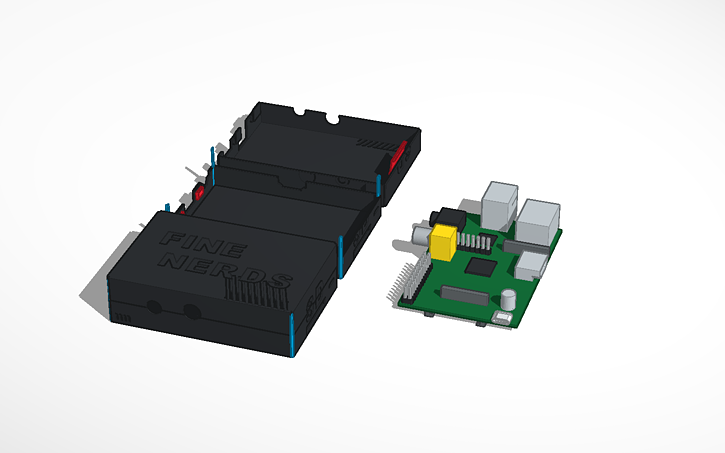 3D design #raspberry Pi Case - #snapfit | Tinkercad
