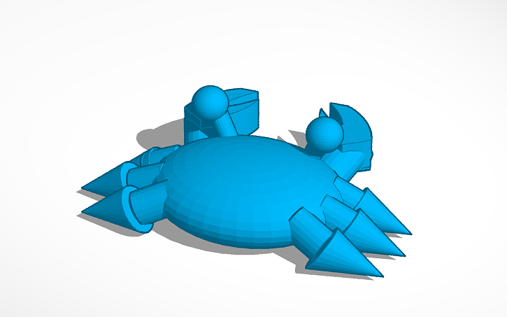 3D design Crab - Tinkercad