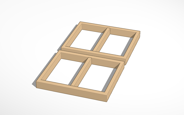 3D design Window Frame - Tinkercad