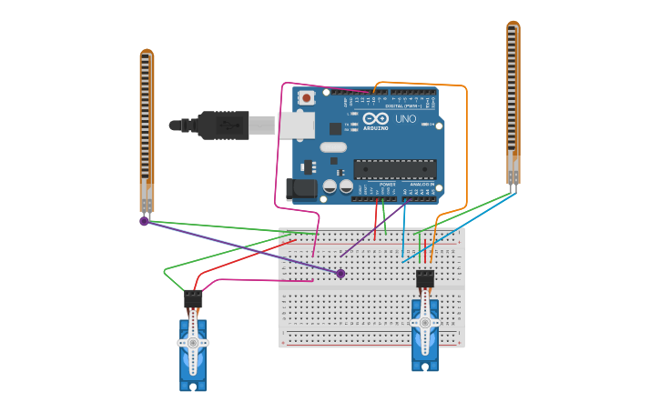 Circuit design Arduino Project 1 | Tinkercad